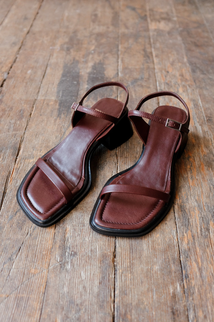 Vagabond INES TWO STRAP SANDAL - CHESTNUT | Garmentory