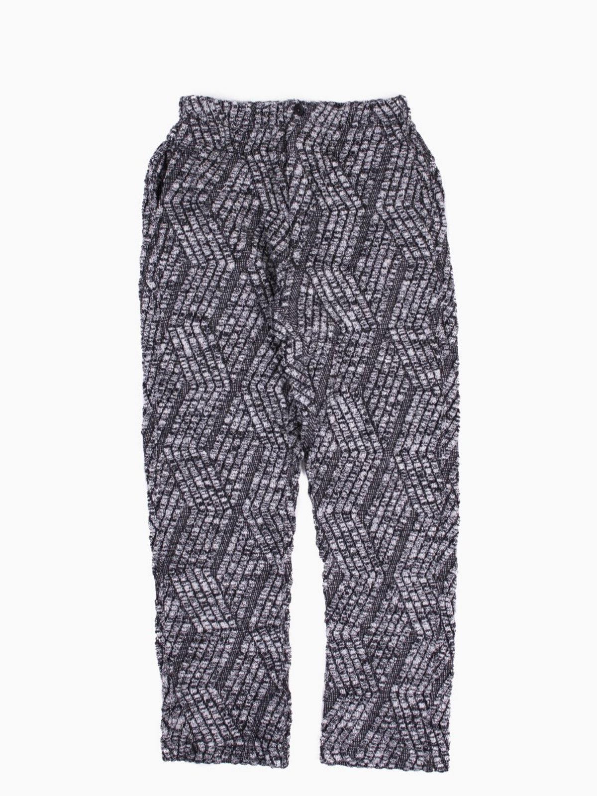 Engineered Garments Cable Knit Track Pant - Grey Zigzag | Garmentory