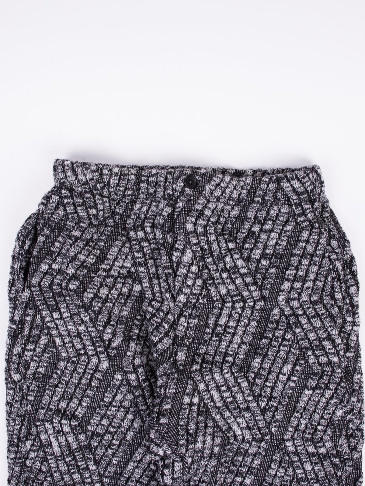 Engineered Garments Cable Knit Track Pant - Grey Zigzag | Garmentory