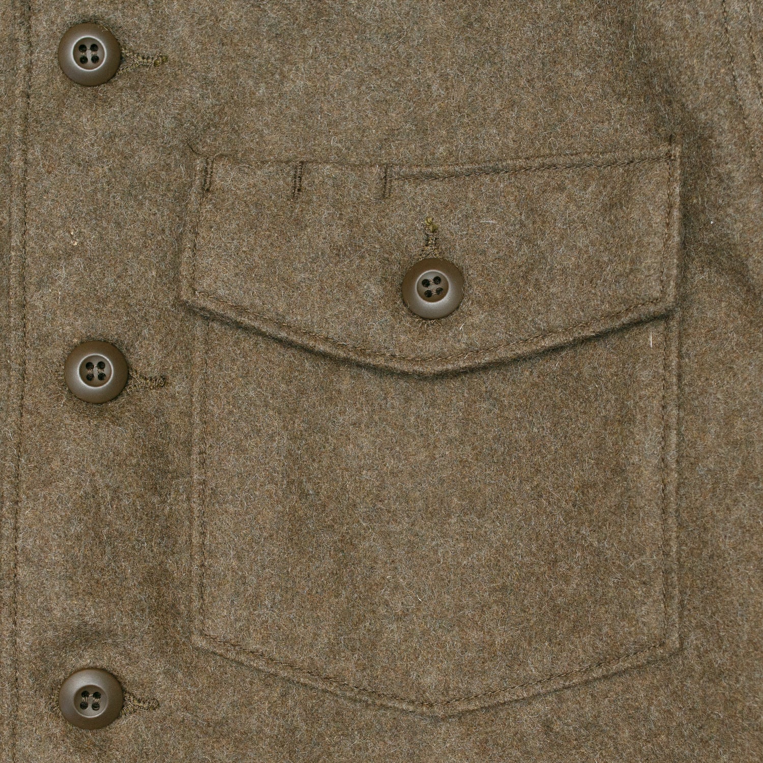 Orslow US Army Fatigue Wool Shirt - Army Green | Garmentory