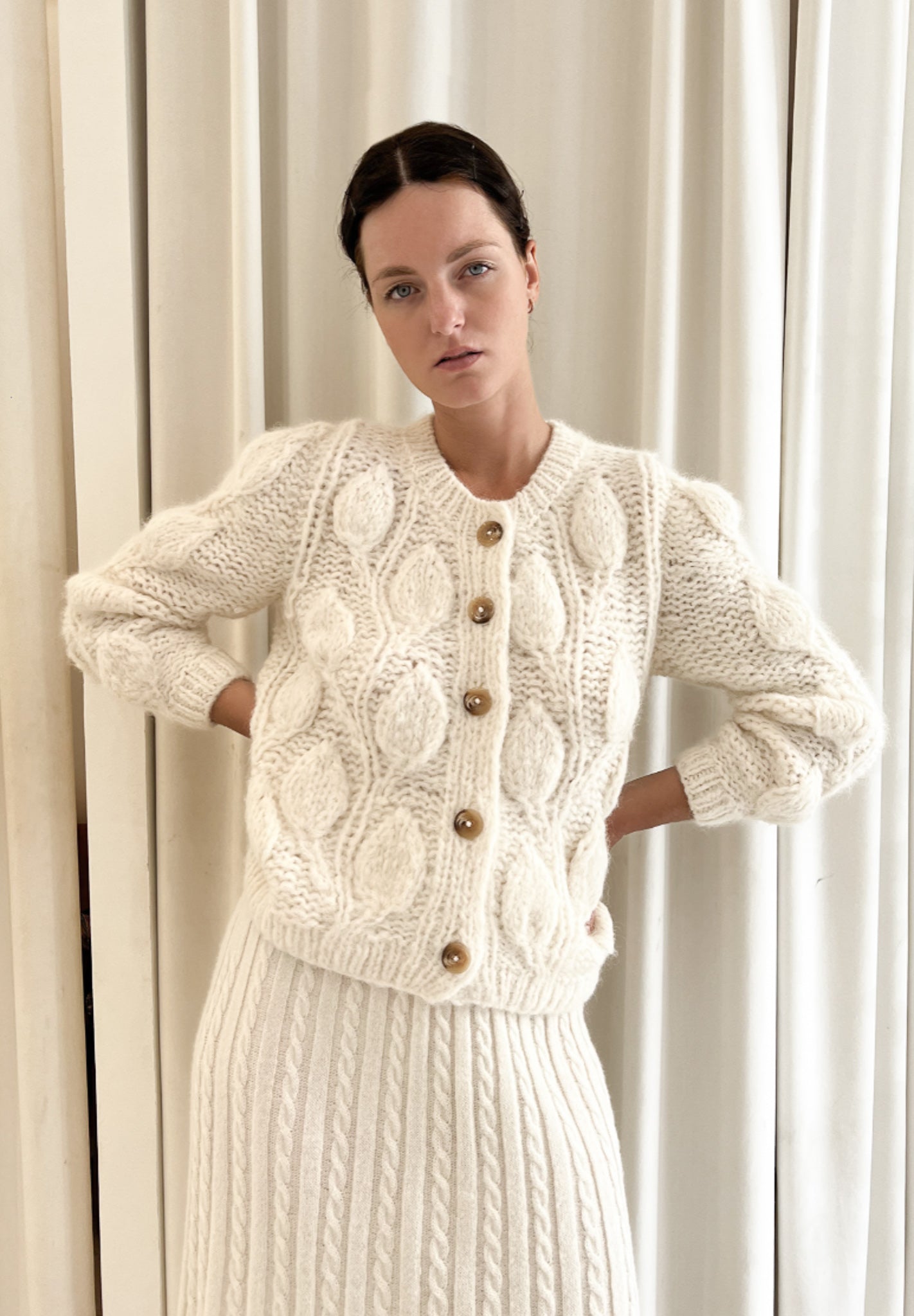 Stella Pardo Leanne Cardigan - Ecru | Garmentory