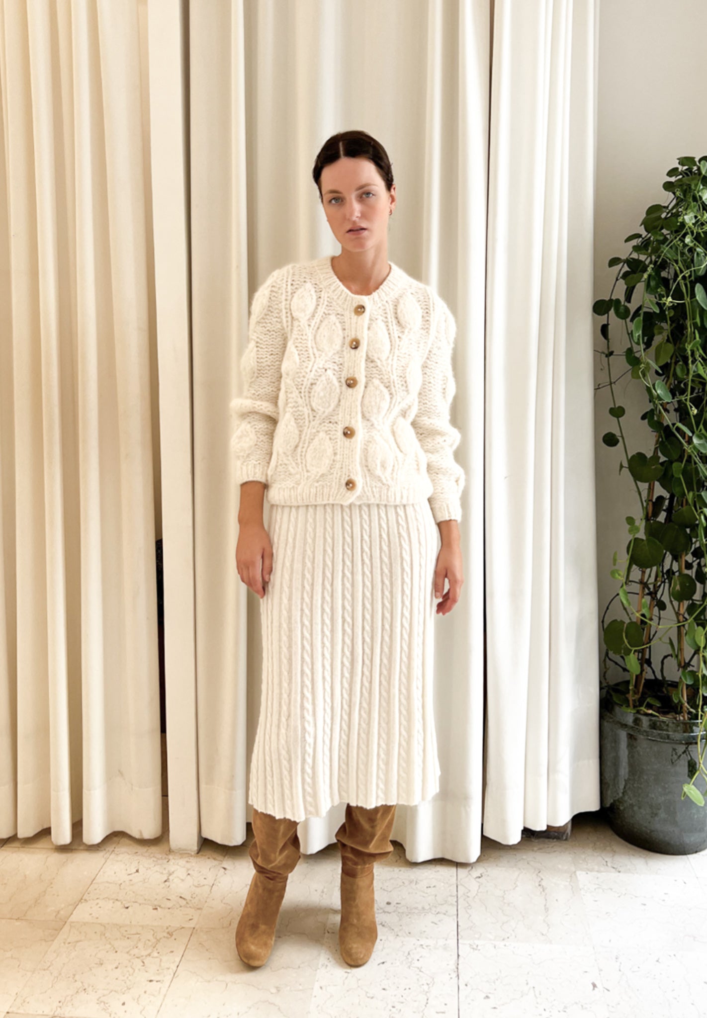 Stella Pardo Leanne Cardigan - Ecru | Garmentory