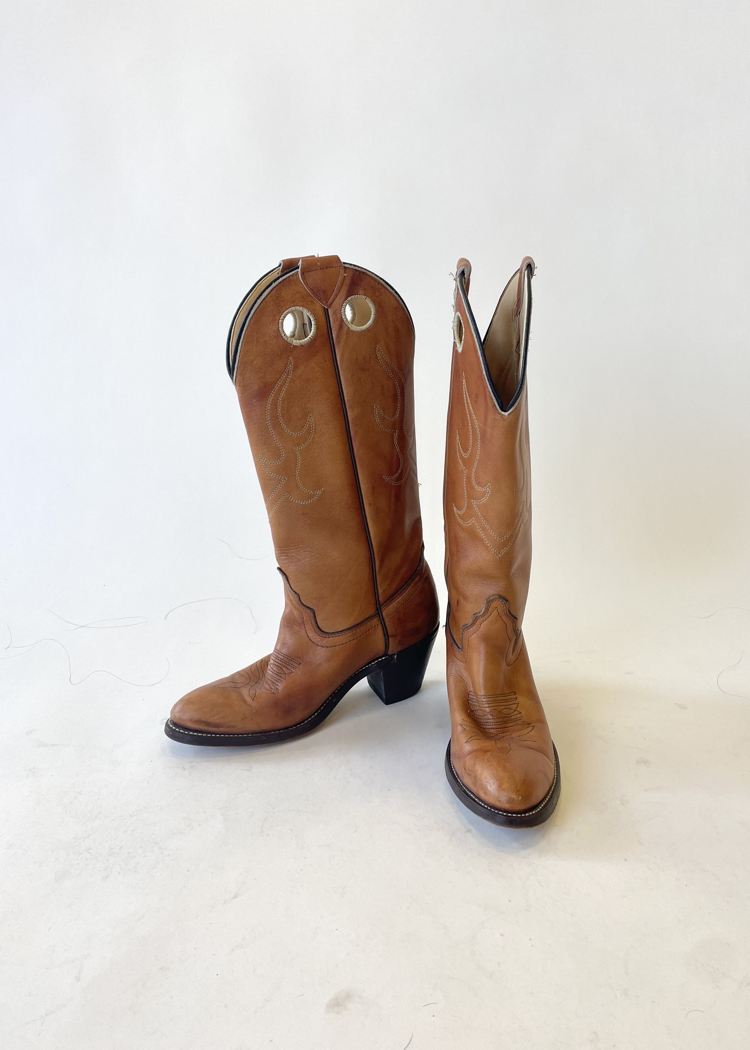 Vintage Laredo Cowgirl Boots - Rust | Garmentory