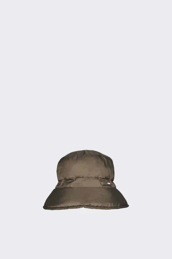Rains Padded Nylon Bucket Hat Wood Garmentory