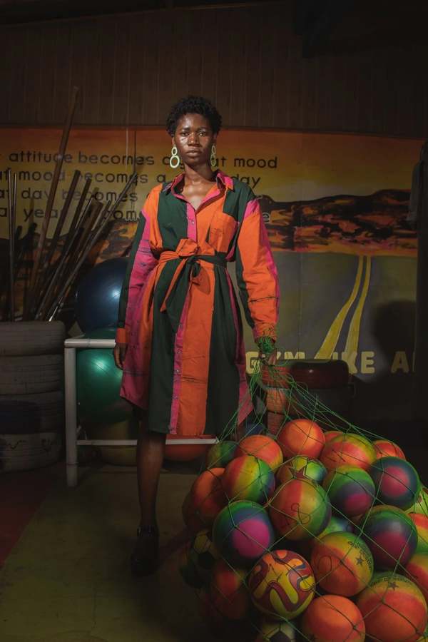Osei-Duro Labu Dress - Carmine | Garmentory