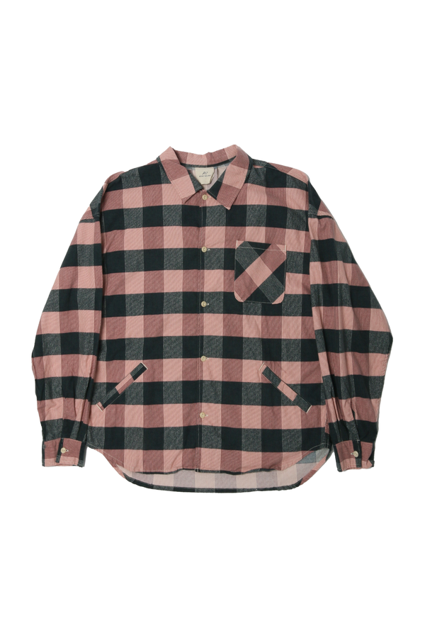 Remi Relief Block Check Wide Shirt | Garmentory