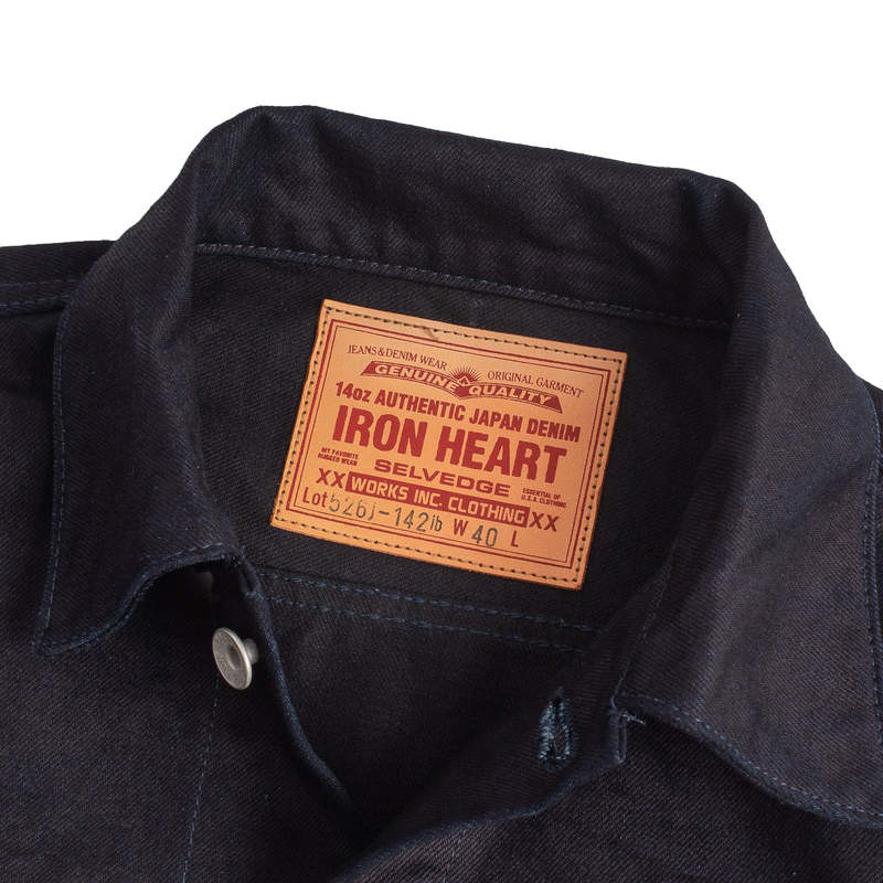 Iron Heart IH-526J-142ib -14oz Selvedge Denim Modified Type III JACKET ...