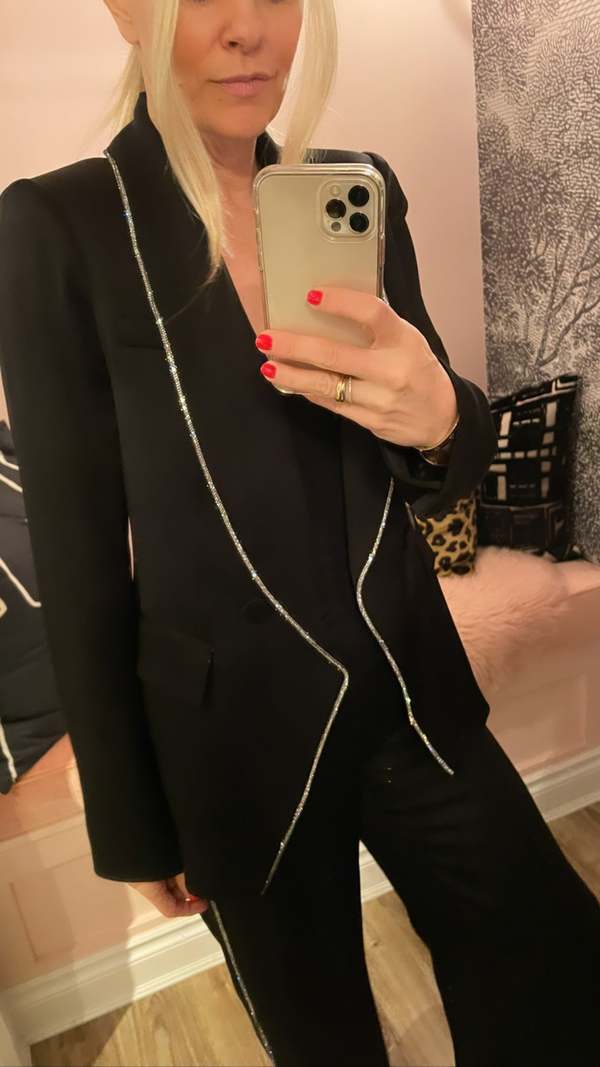 Veronica Beard 'Jagger' Dickey Jacket with Rhinestones | Garmentory