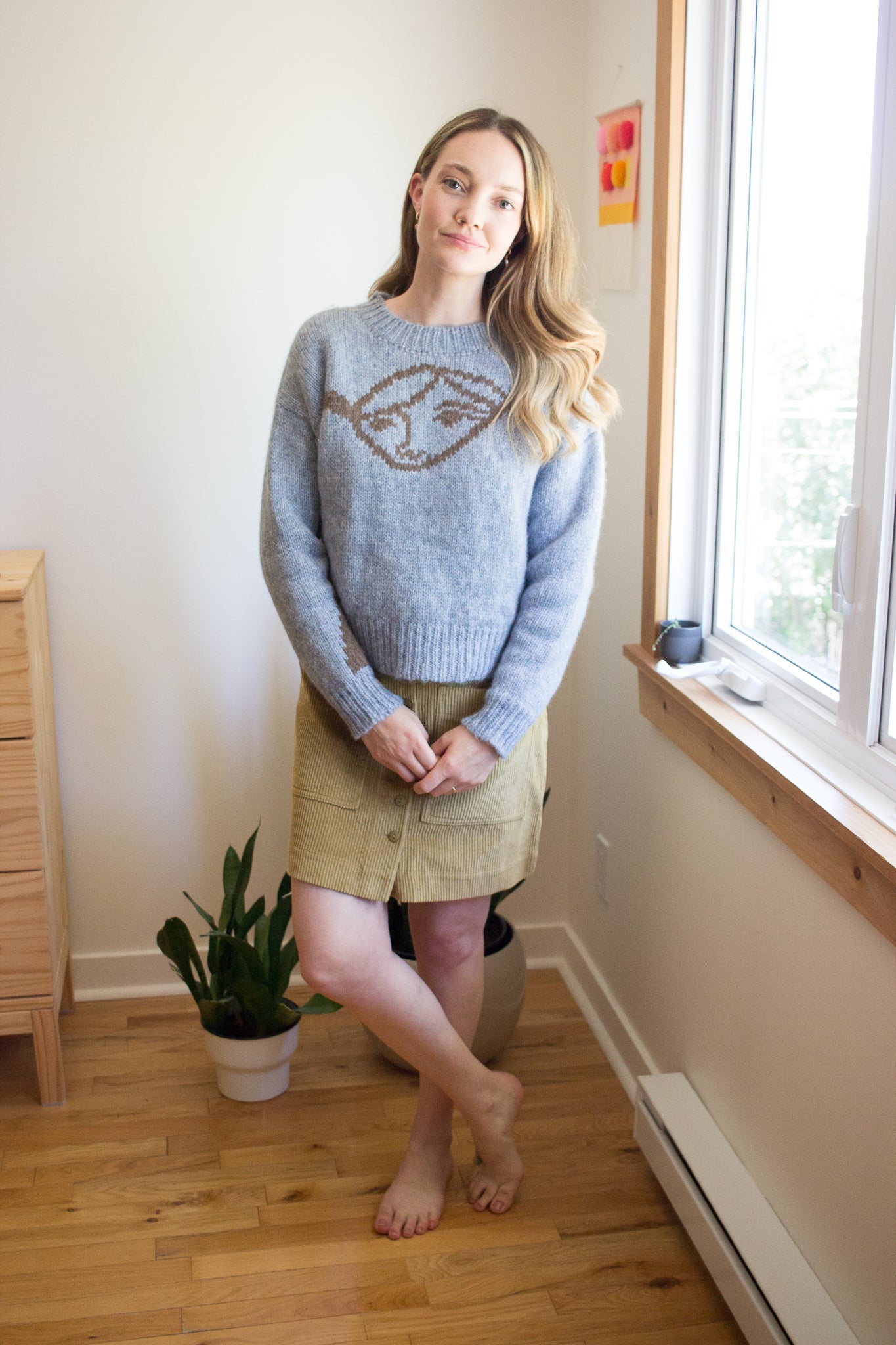 Eve Gravel Meryl Sweater - Blue/Dark Cafe | Garmentory