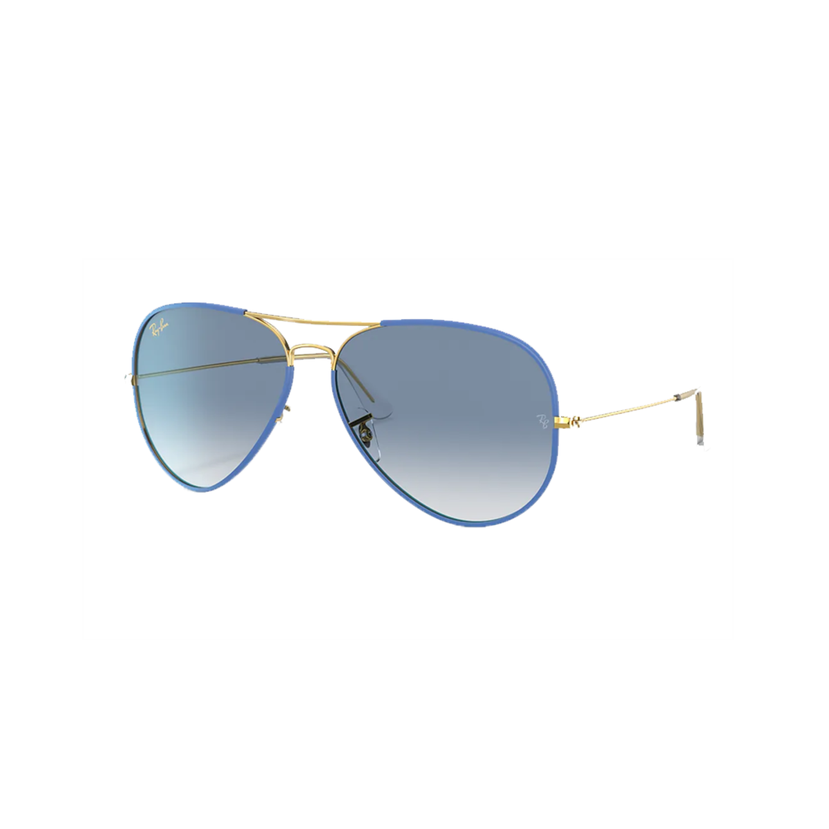 Ray Ban Aviator Full Color Sunglasses - Light Blue On Legend | Garmentory