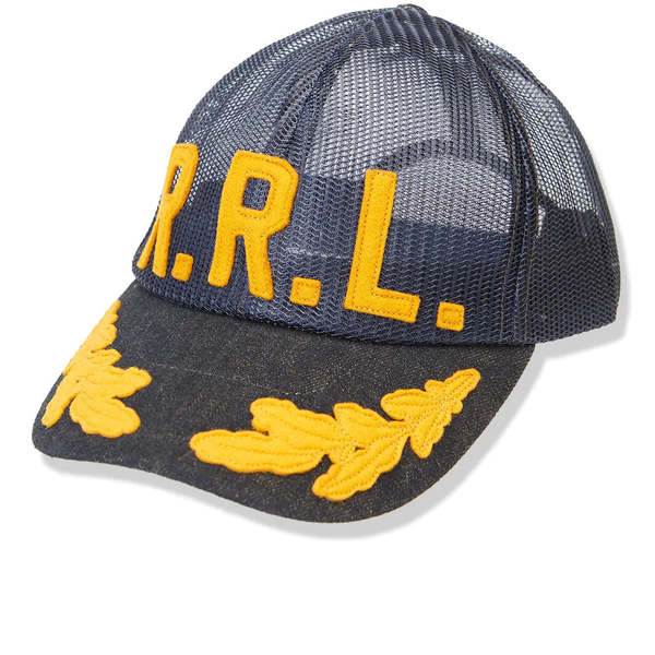 Polo Ralph Lauren Full Mesh Trucker Cap W / Denim Bill - Navy | Garmentory