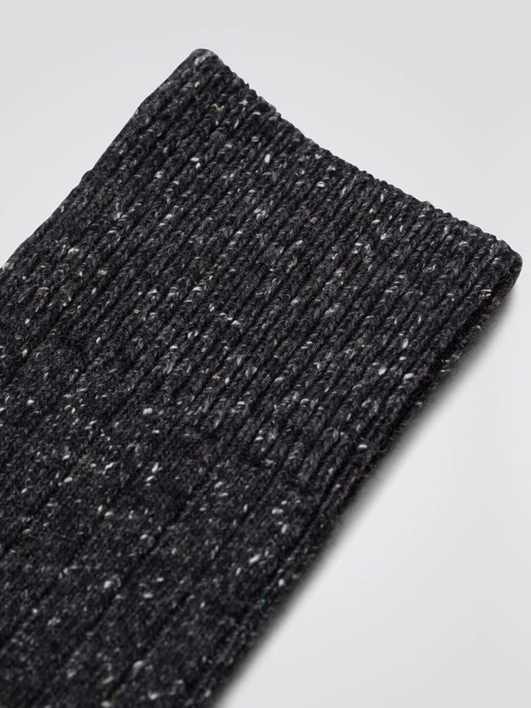 Norse Projects Bjarki Neps Socks - Charcoal Melange | Garmentory
