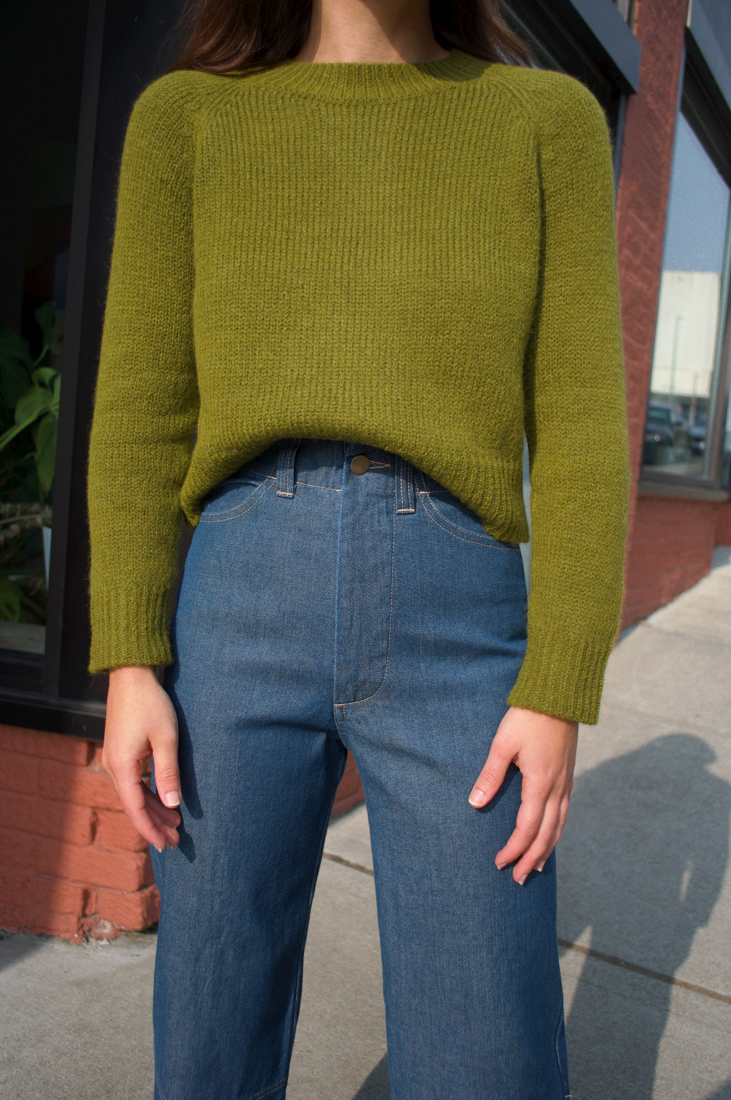 Micaela Greg Seamed Jean - Steel Blue | Garmentory