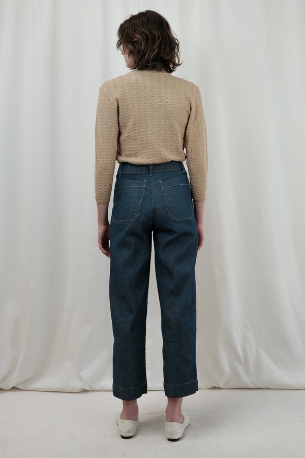 Micaela Greg Seamed Jean - Steel Blue | Garmentory