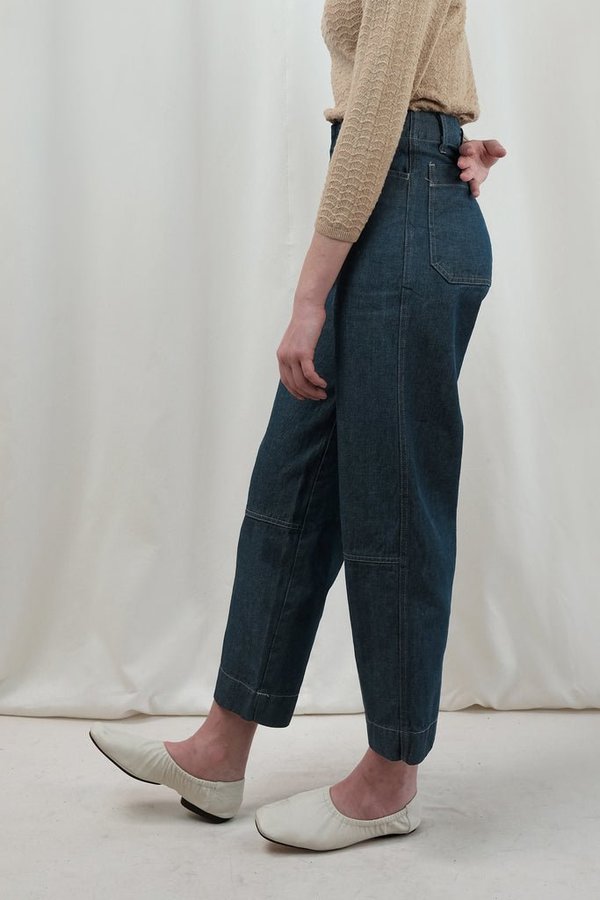 Micaela Greg Seamed Jean - Steel Blue | Garmentory