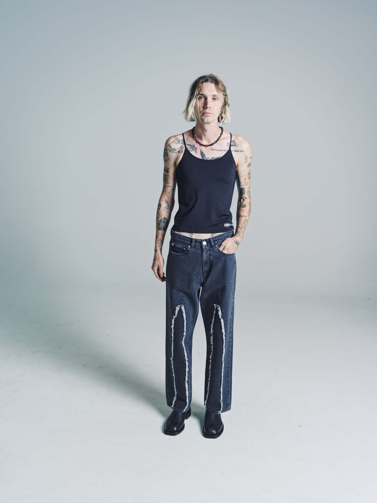 Our Legacy Tech Jersey Slender Tank - Black | Garmentory