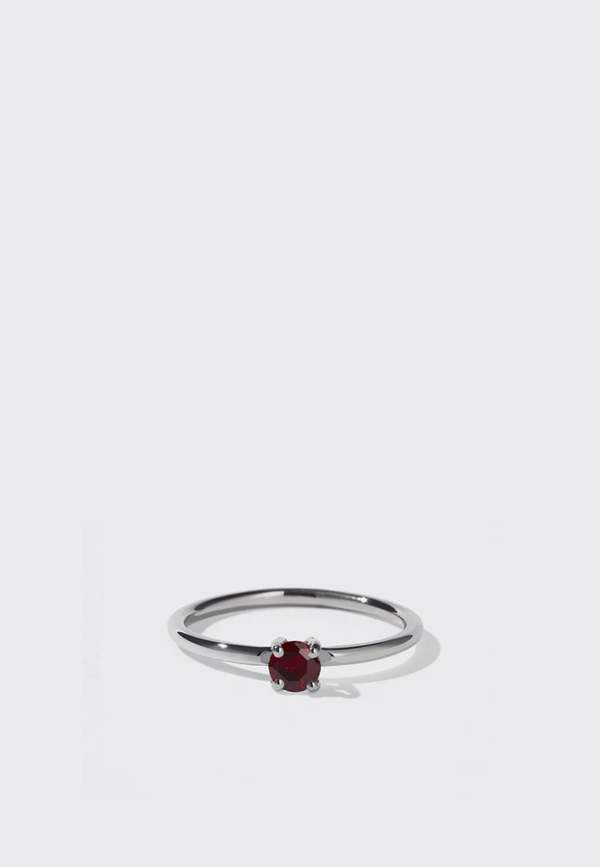 Meadowlark Micro Round Ring - Thai Garnet | Garmentory