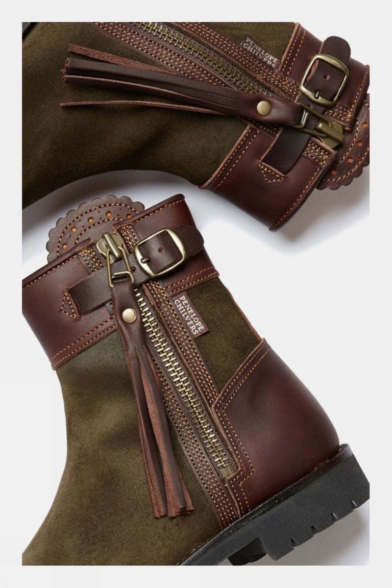 PENELOPE CHILVERS INCLEMENT CROPPED TASSELL BOOT - BROWN | Garmentory