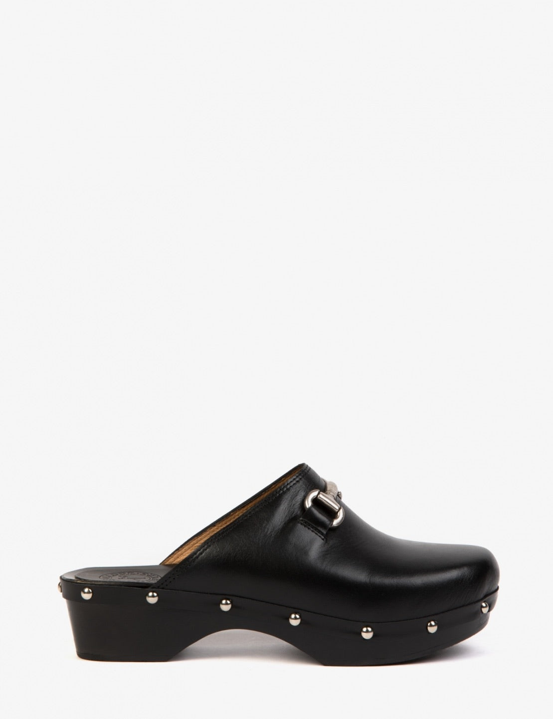 PENELOPE CHILVERS LOW HORSEBIT CLOG - BLACK | Garmentory
