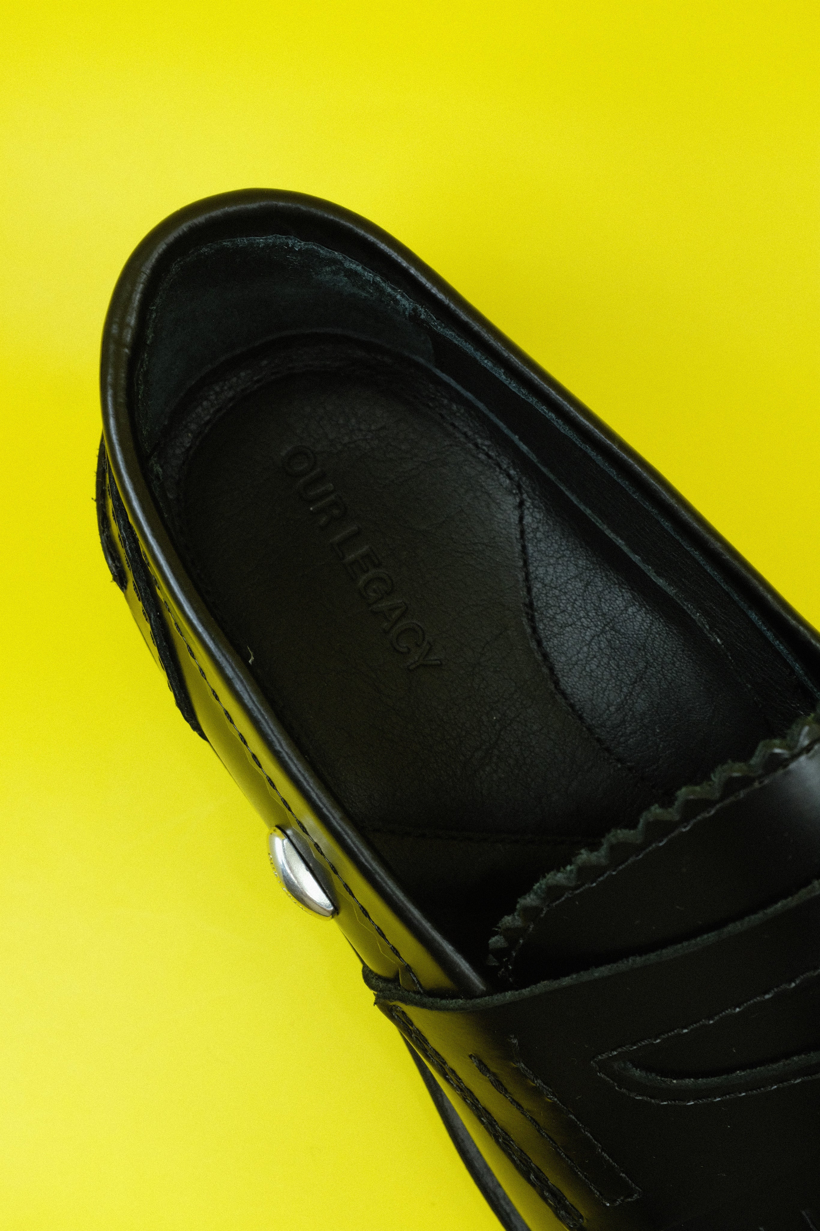 Our Legacy Leather Commando Loafer - Black | Garmentory