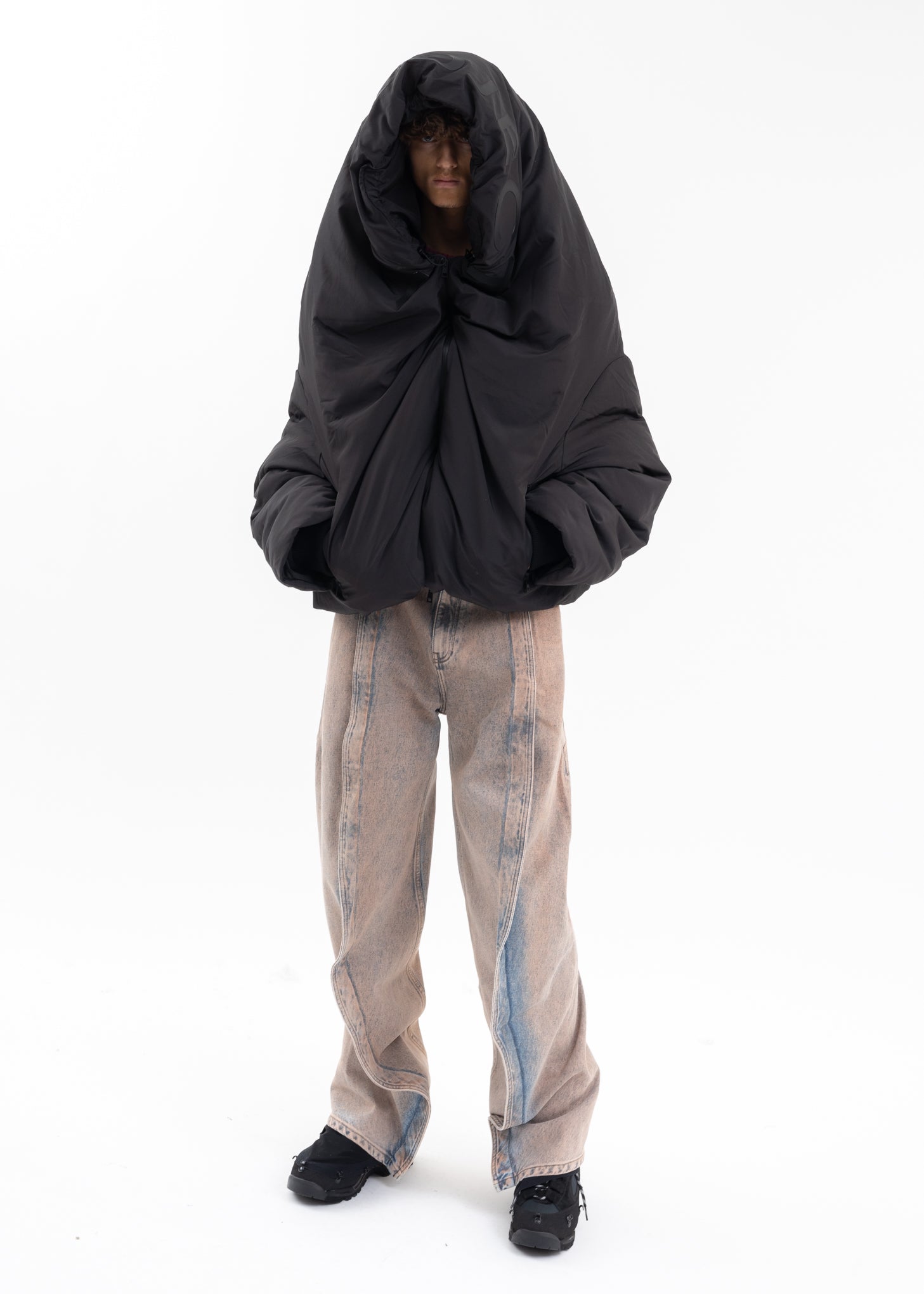 Y/project MONSTER PUFFER JACKET - BLACK | Garmentory