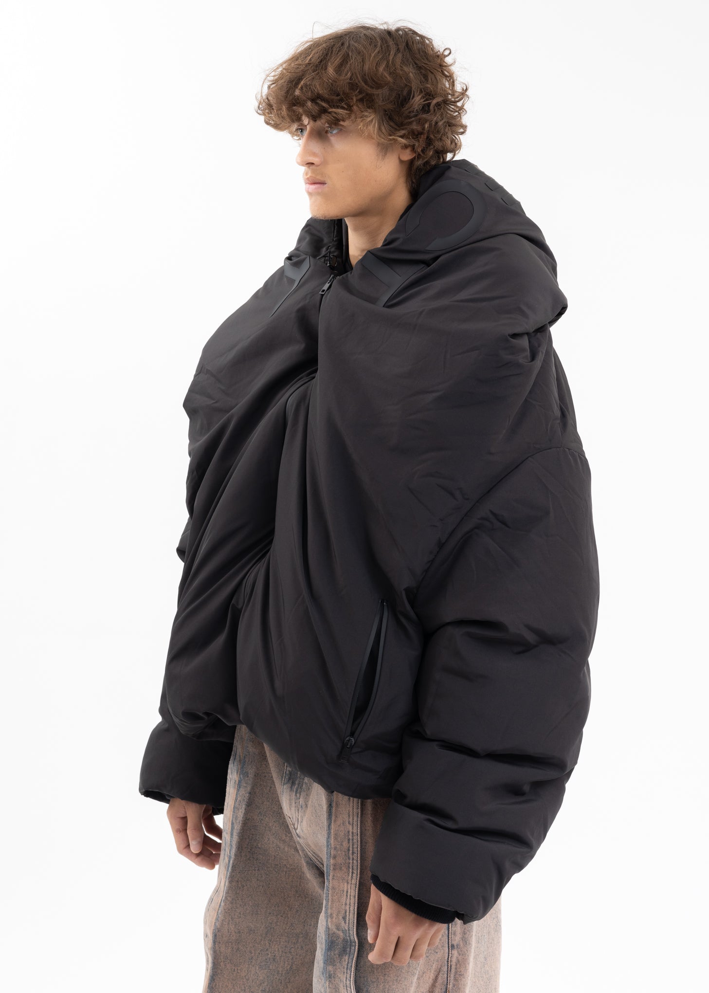 Y/project MONSTER PUFFER JACKET - BLACK | Garmentory