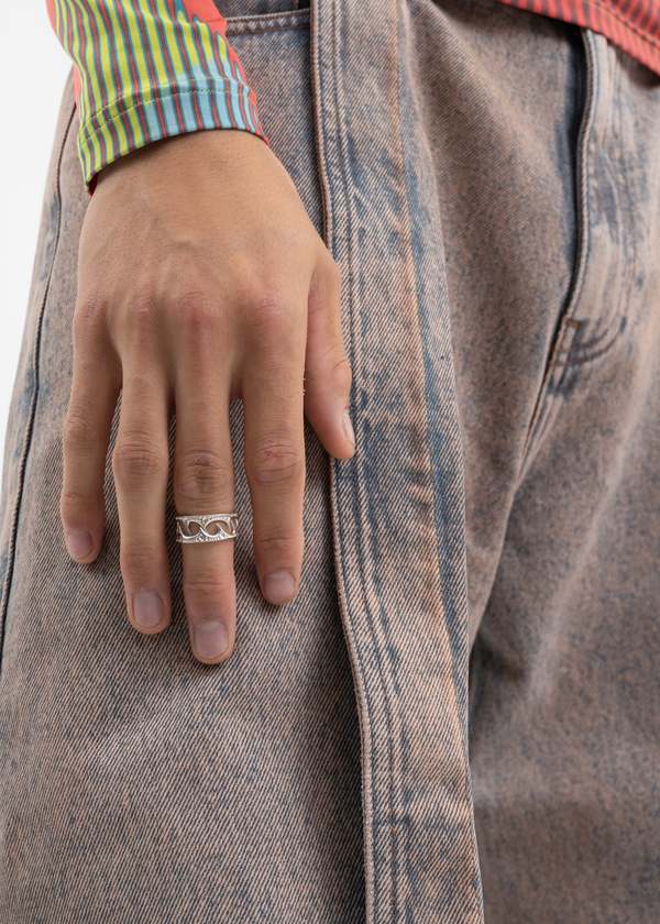 Rui SILVER THORNS DOUBLE RINGS - SILVER | Garmentory