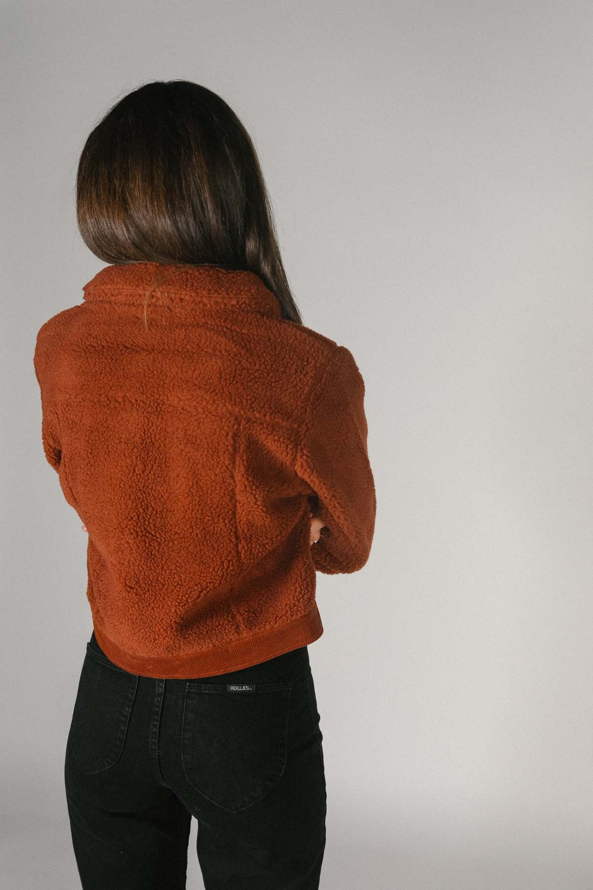 Rollas Sherpa Trucker Jacket - Chestnut | Garmentory
