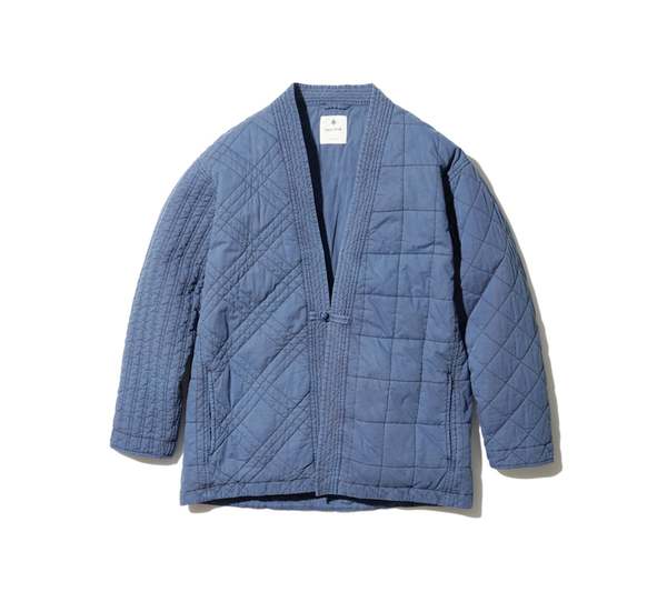Snow Peak Patchwork Quilted Noragi Jacket - Navy | Garmentory