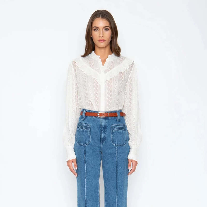 Caballero Elizabeth Top - White | Garmentory