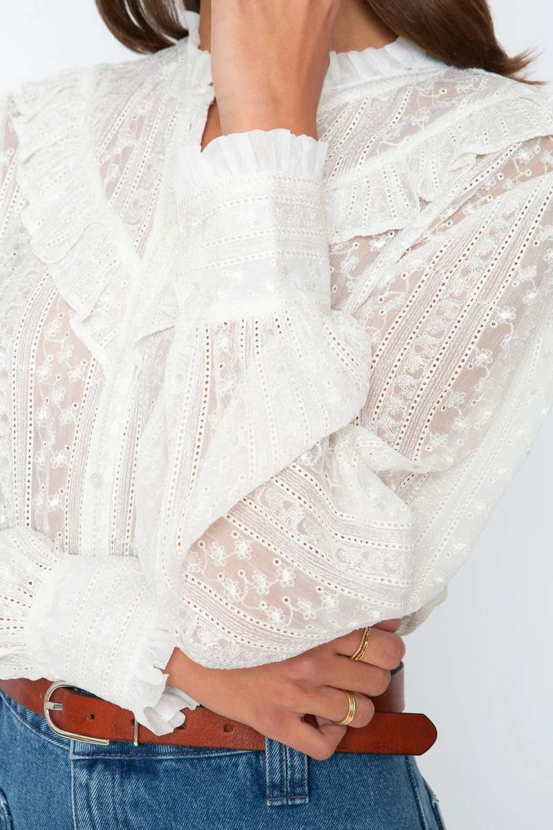 Caballero Elizabeth Top - White | Garmentory