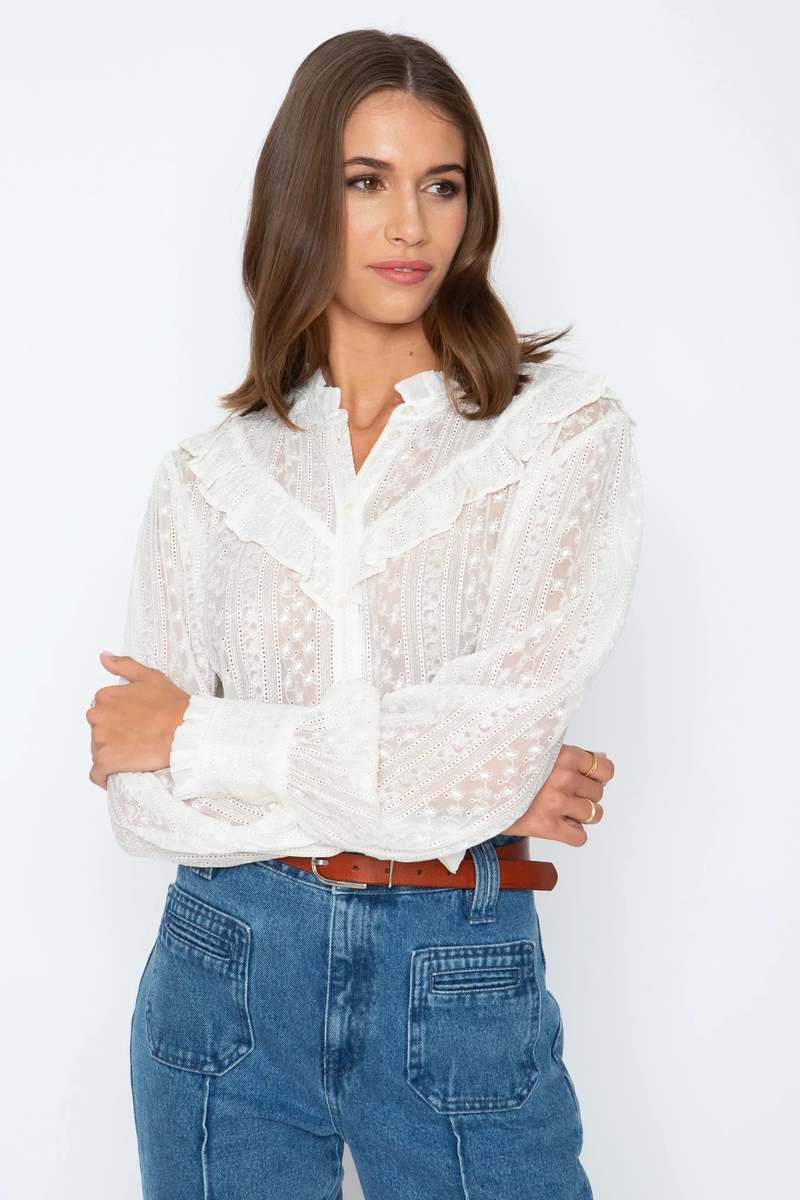 Caballero Elizabeth Top - White | Garmentory