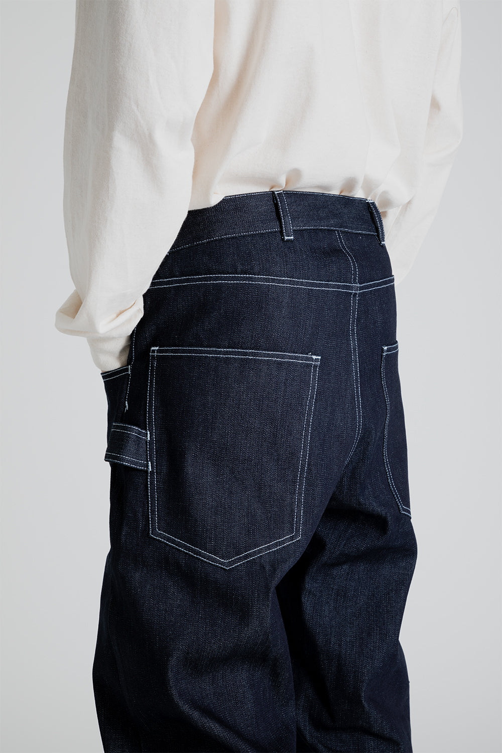 s.k. manor hill Mason Pant - Indigo Cone Denim | Garmentory
