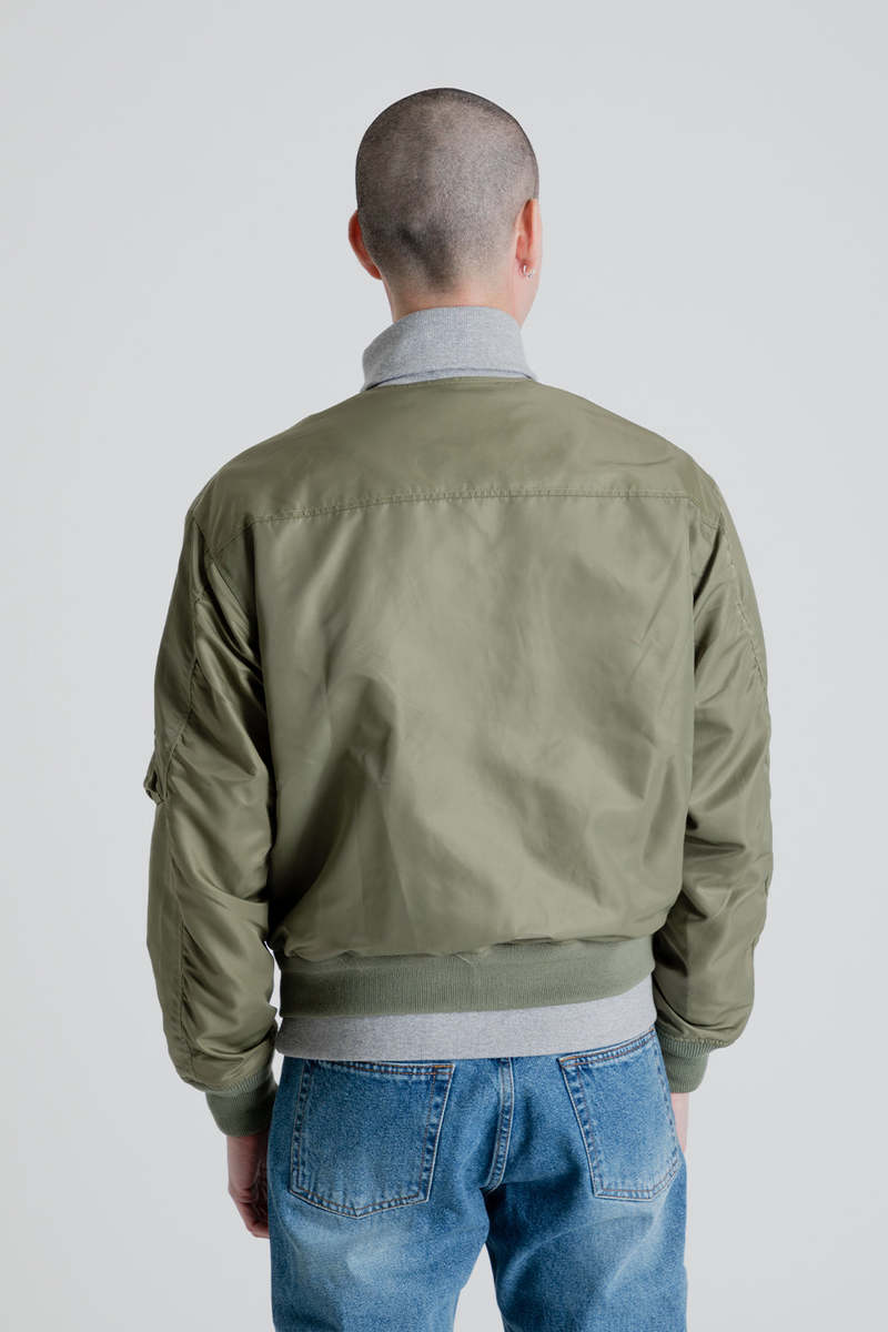 Uniform Bridge No Collar Jacket - Olive | Garmentory