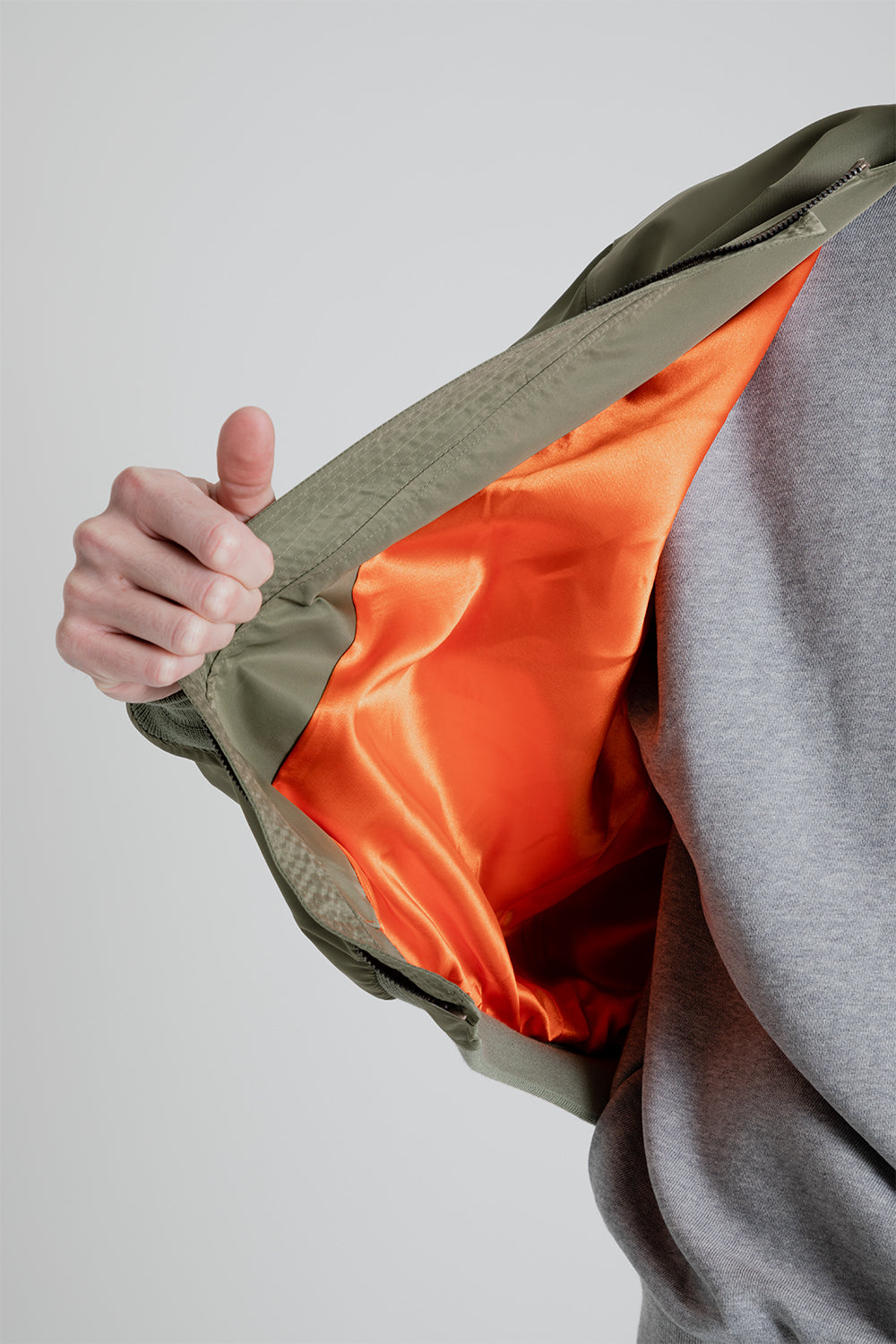 Uniform Bridge No Collar Jacket - Olive | Garmentory