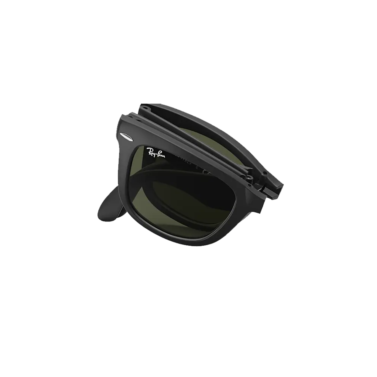 Ray Ban Folding Wayfarer 0RB4105-601S eyewear - Matte Black | Garmentory