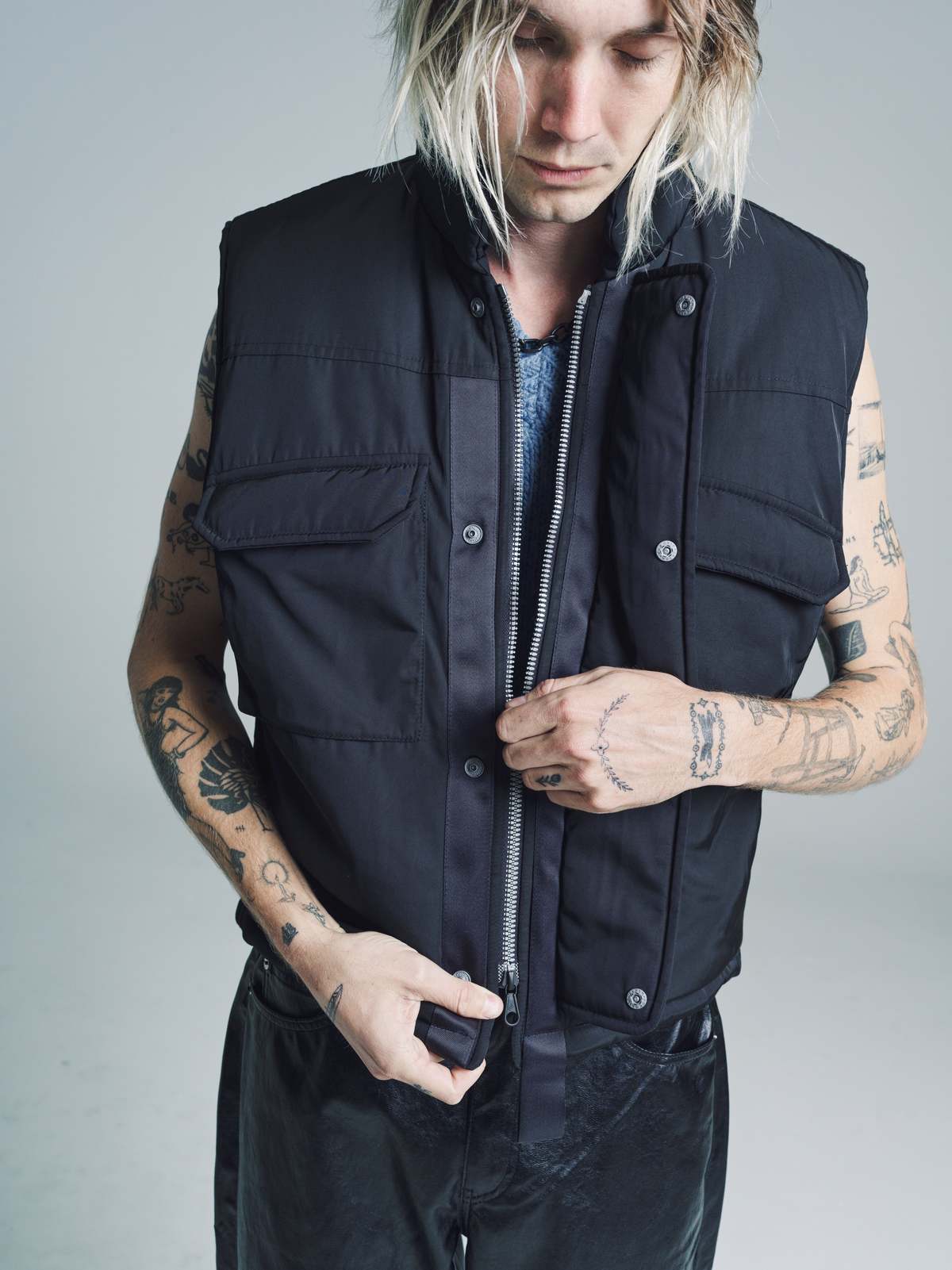 Our Legacy Drape Tech Papillion Vest - Black | Garmentory