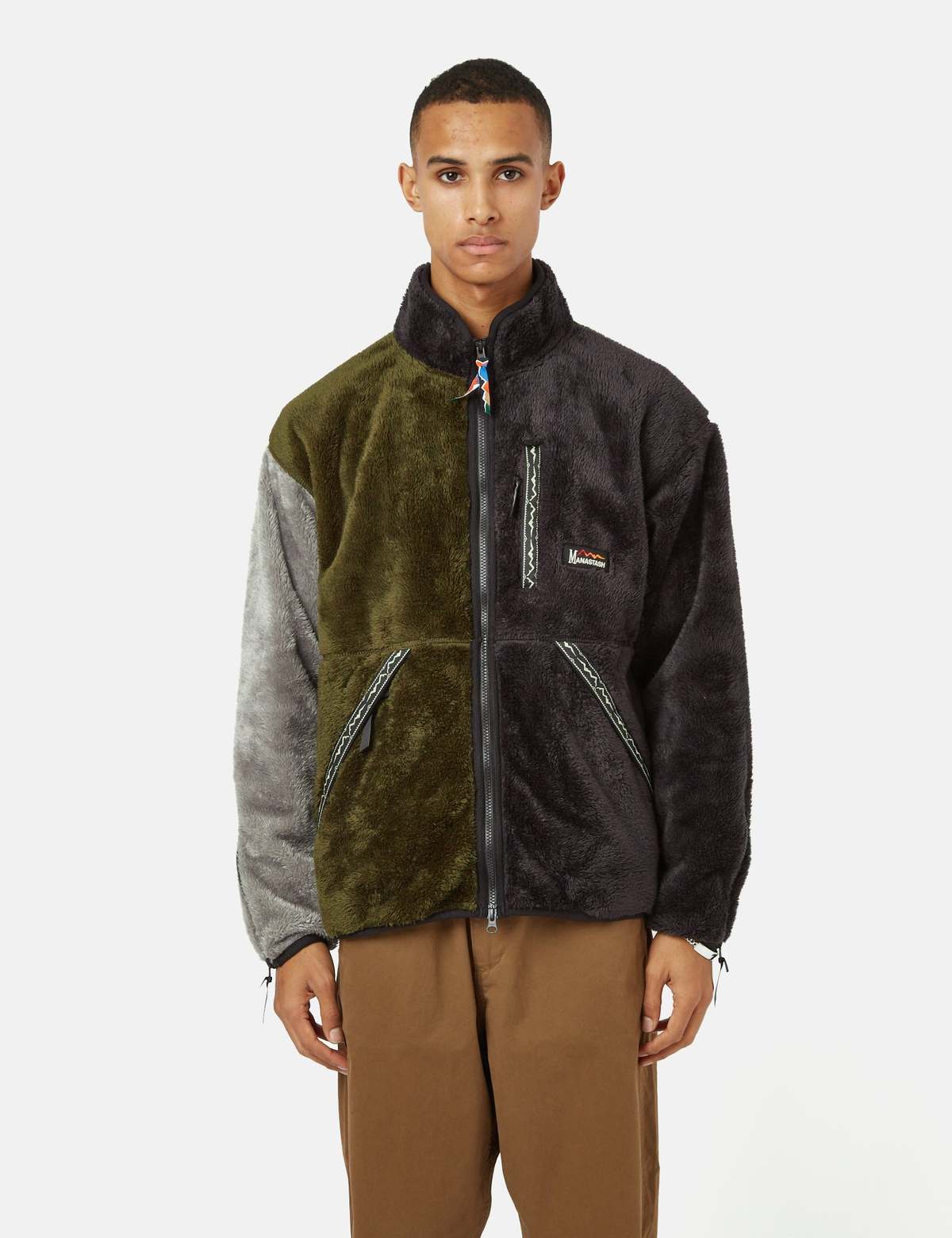 Manastash Bigfoot Fleece Jacket - Multi Panel | Garmentory