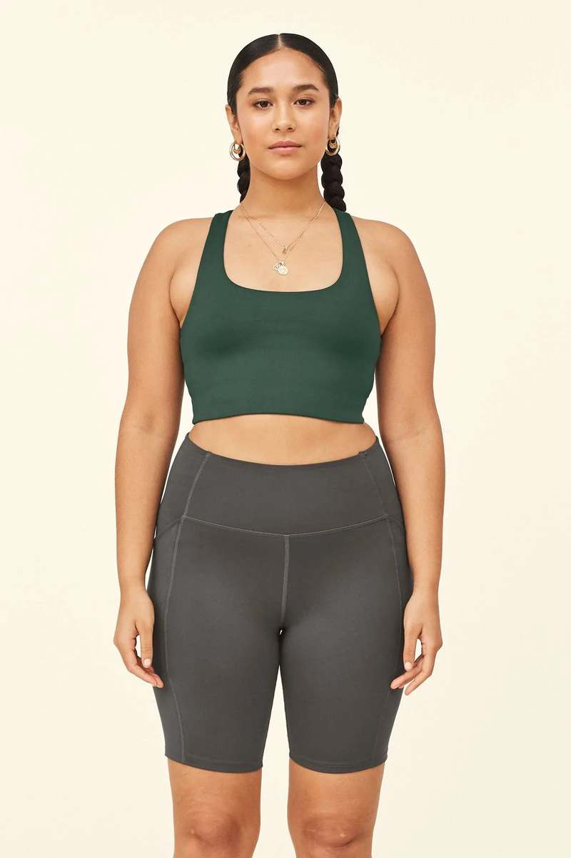 Girlfriend Collective Paloma Bra - Moss | Garmentory