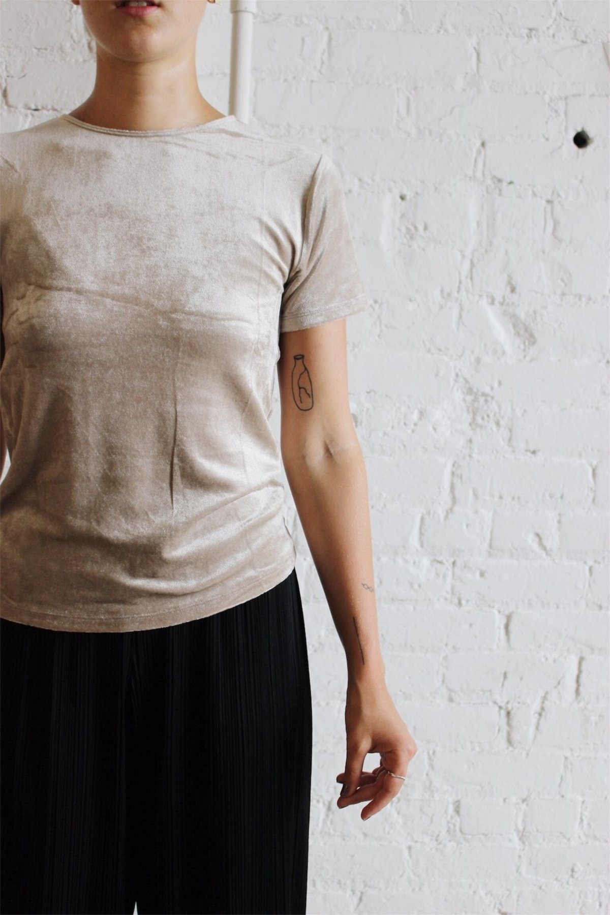 Baserange Omo Tee - Shiny Velours | Garmentory