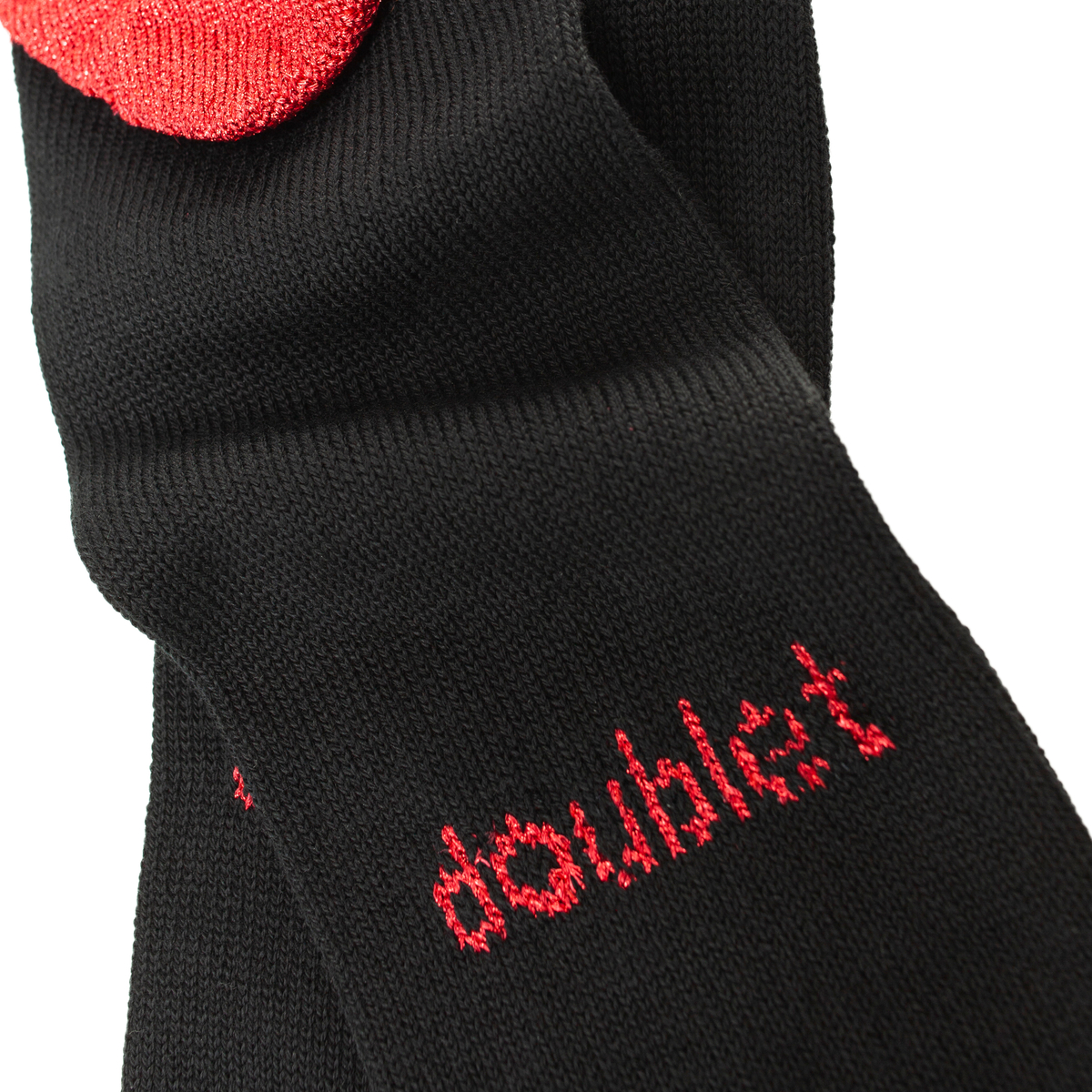 Doublet Red heart heel socks - black | Garmentory