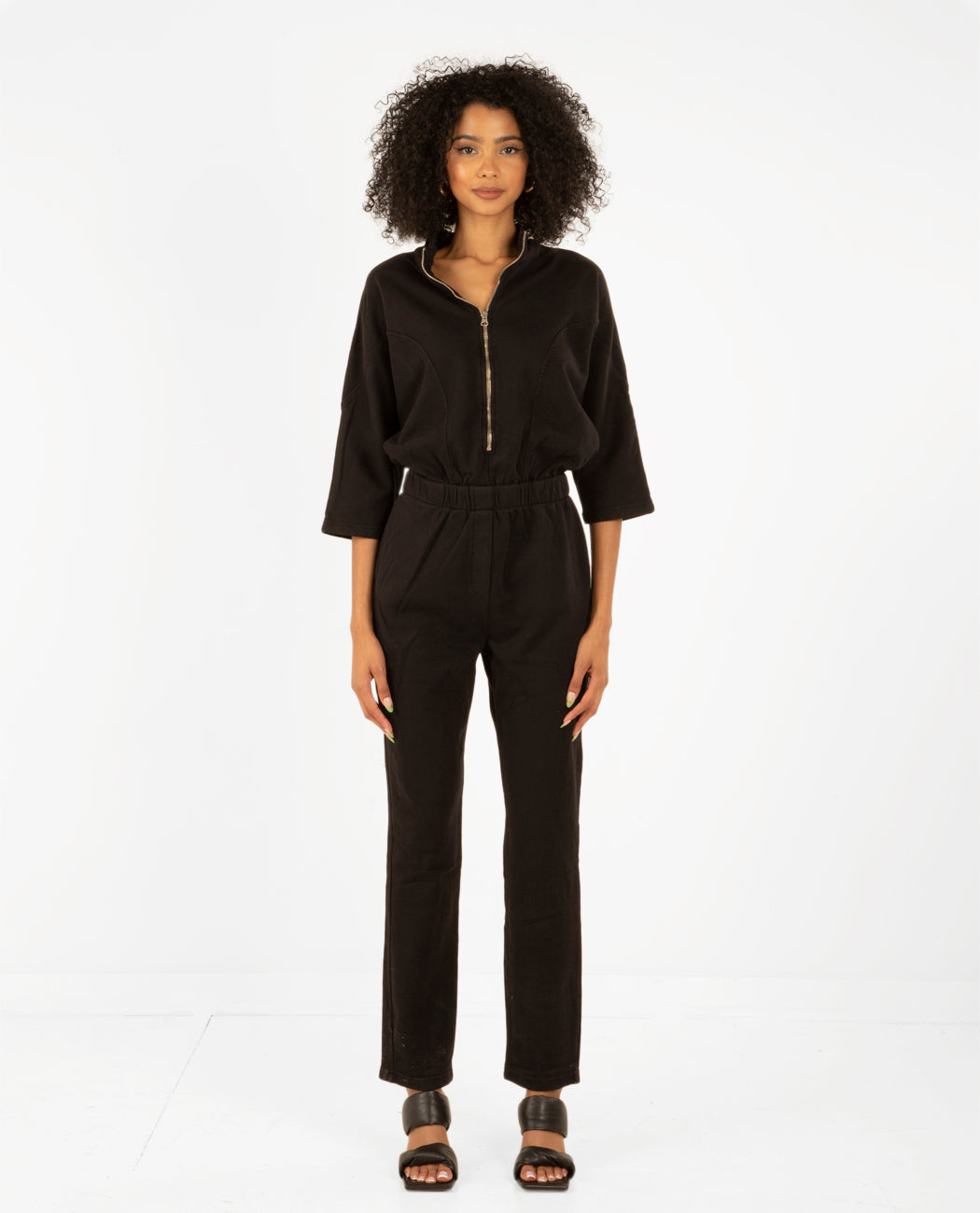 Mantra Jo Zip Jumpsuit - Black | Garmentory