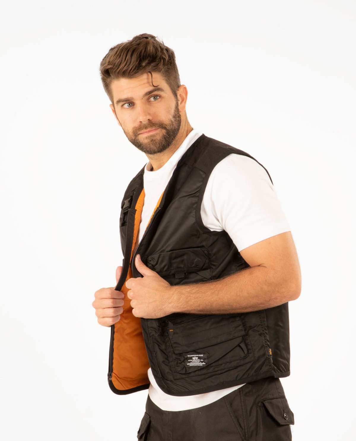 ALPHA INDUSTRIES Nylon Utility Vest - Black | Garmentory