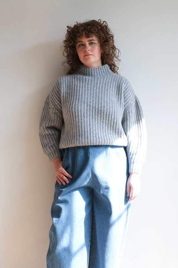 Micaela Greg Ines Sweater - Steel Blue | Garmentory