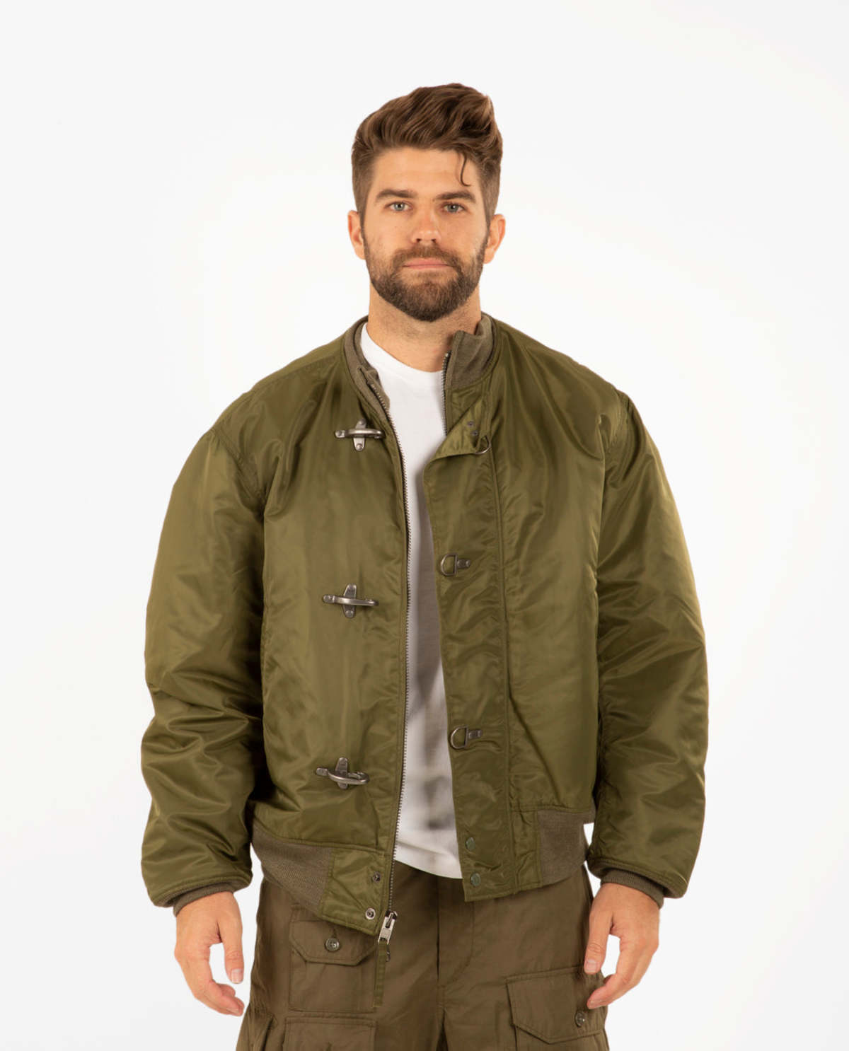 Engineered Garments Deck Jacket - Olive | Garmentory