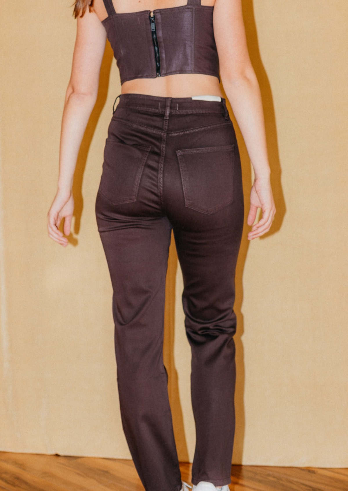 DL 1961 Emilie Straight Leg Jeans - brown | Garmentory