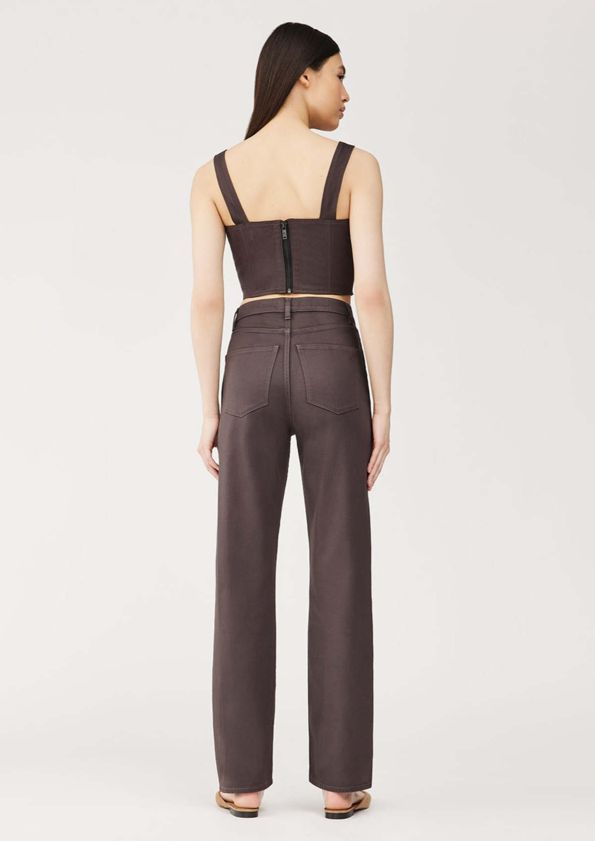 DL 1961 Emilie Straight Leg Jeans - brown | Garmentory