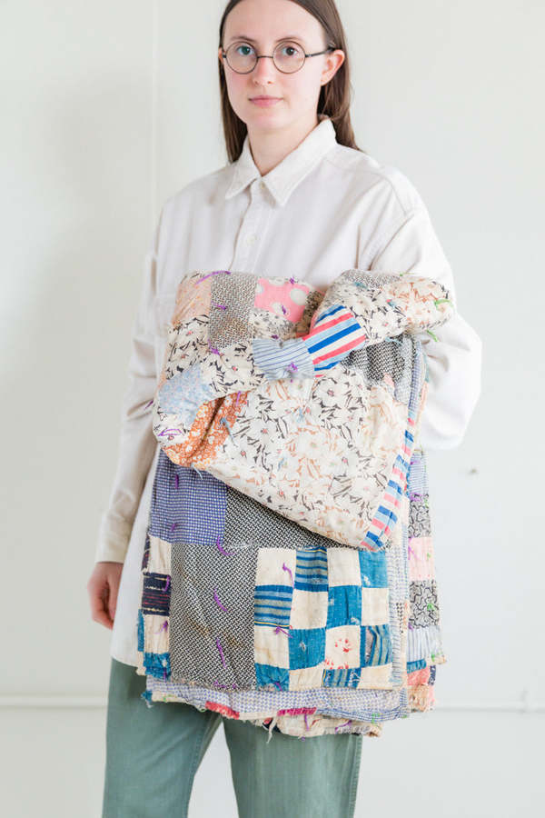 Vintage ANTIQUE RANDOM PATCHWORK QUILT - Multi | Garmentory