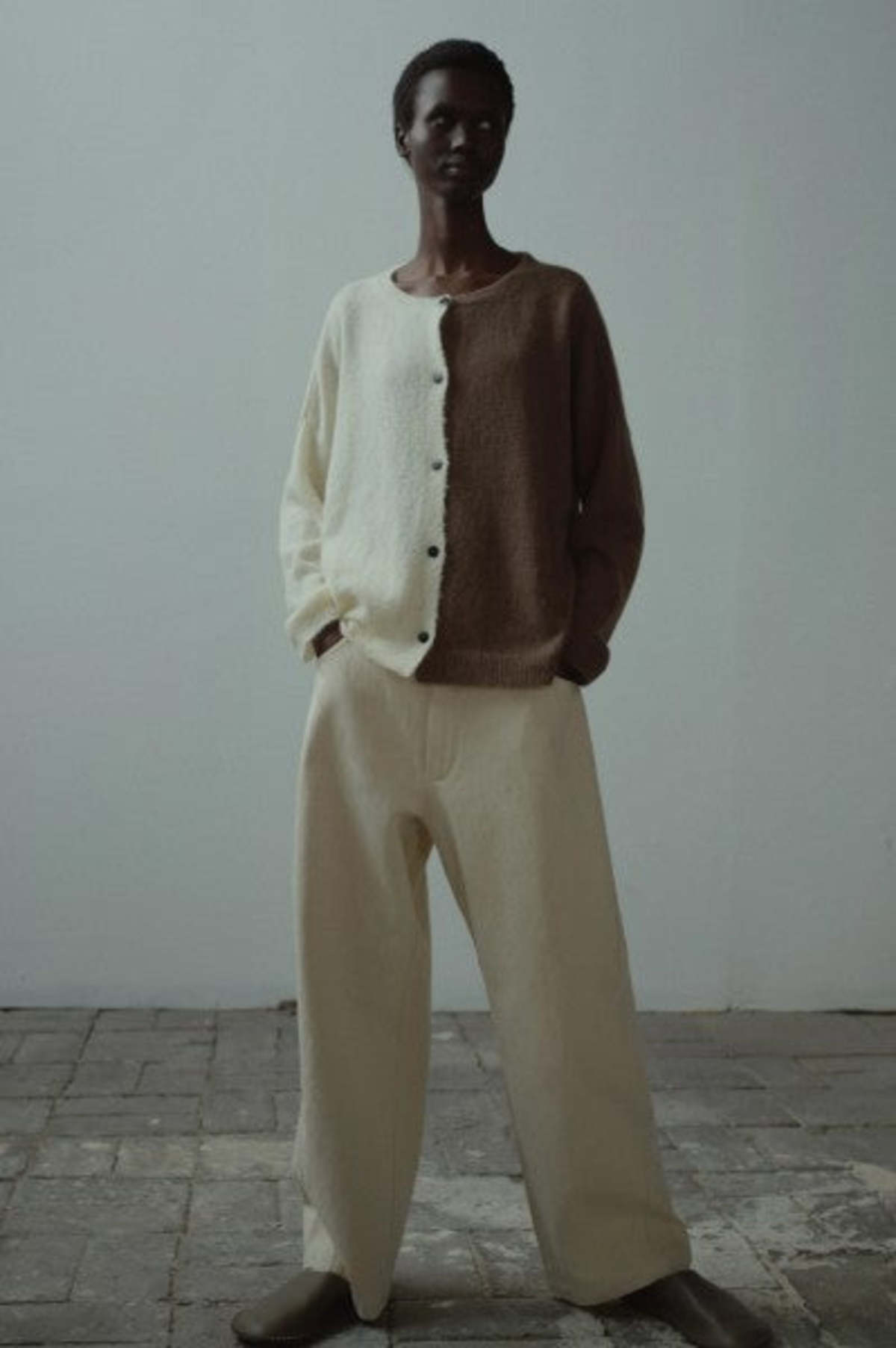 Cordera Baby Alpaca Bicolor Cardigan - Dark | Garmentory