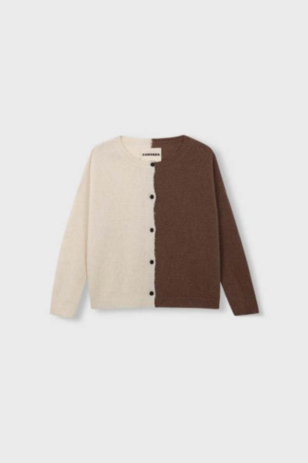Cordera Baby Alpaca Bicolor Cardigan - Dark | Garmentory